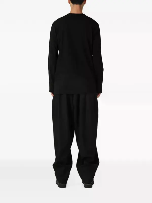 Yohji Yamamoto Graphic-print Long-sleeved T-shirt