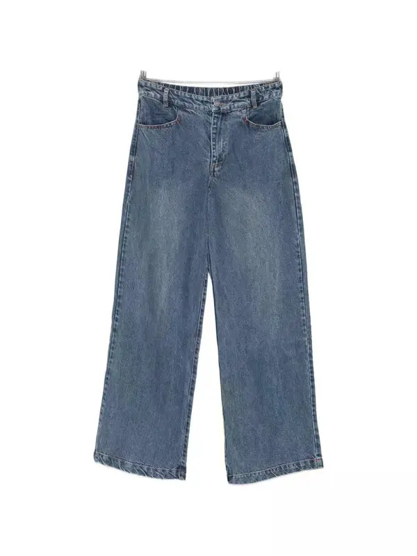 Xirena Elasticated-waistband Straight-leg Jeans