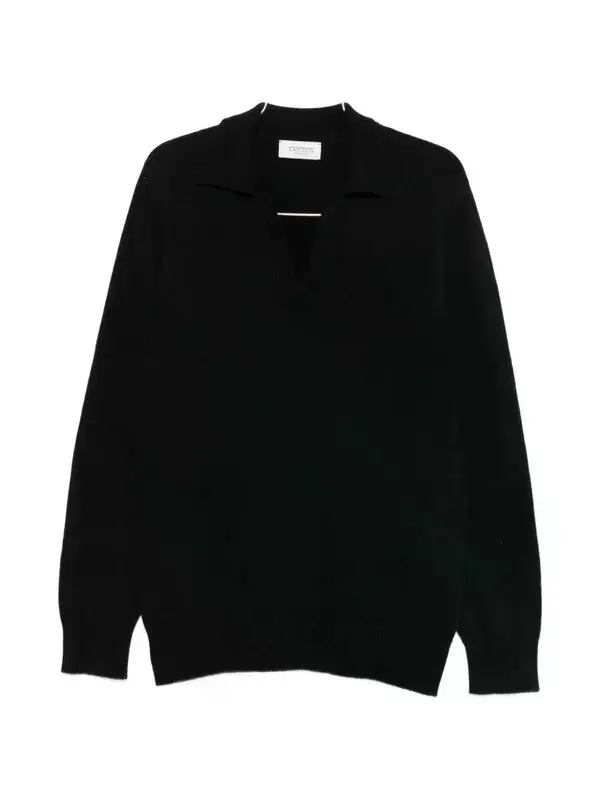 LANEUS Fine-knit Long-sleeve Sweater