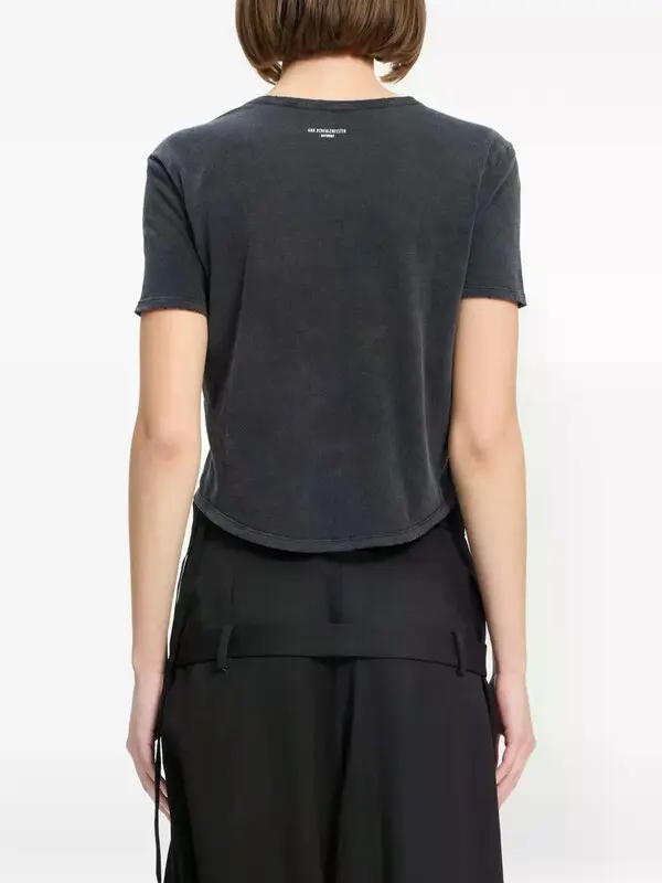 ANN DEMEULEMEESTER Floor Micro Curved-hem T-shirt