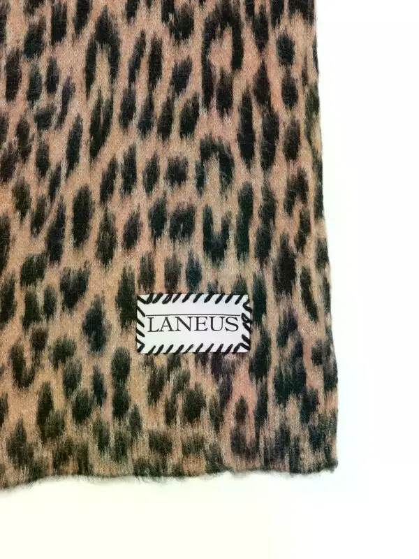 LANEUS Leopard-print Scarves