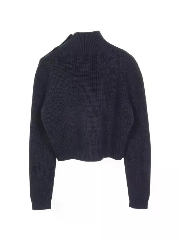 Prada 2010s Button-detail Turtleneck Sweater