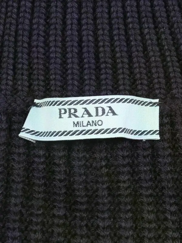 Prada 2010s Button-detail Turtleneck Sweater