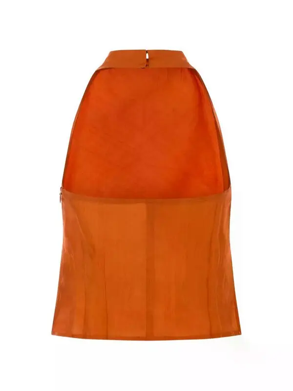 THE ROSE IBIZA Silk Halterneck Top