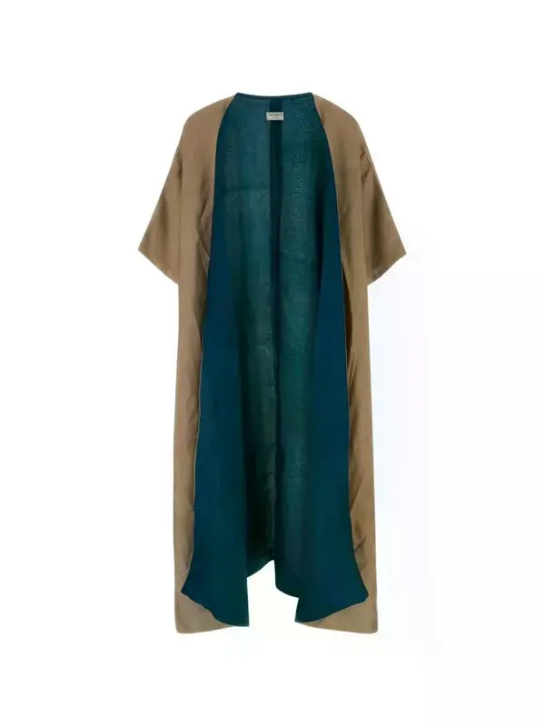 THE ROSE IBIZA Silk-blend Two-tone Kimono