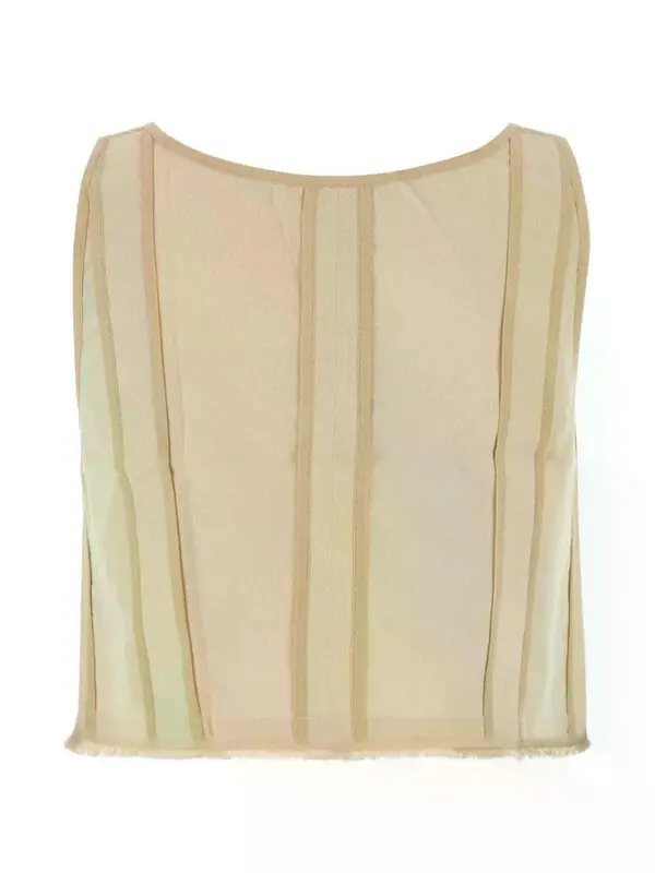 Caravana Avani Frayed-edge Crop Top