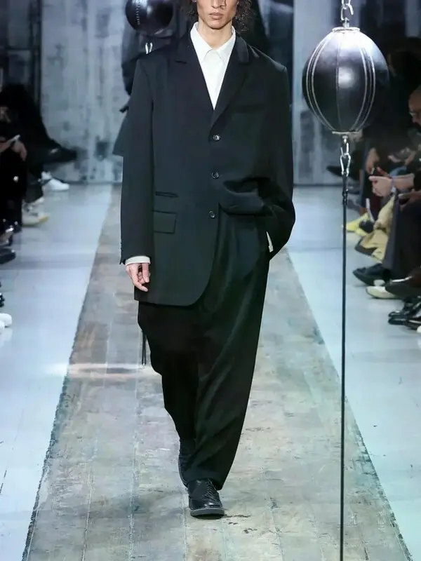 Yohji Yamamoto Pleated Tapered Trousers