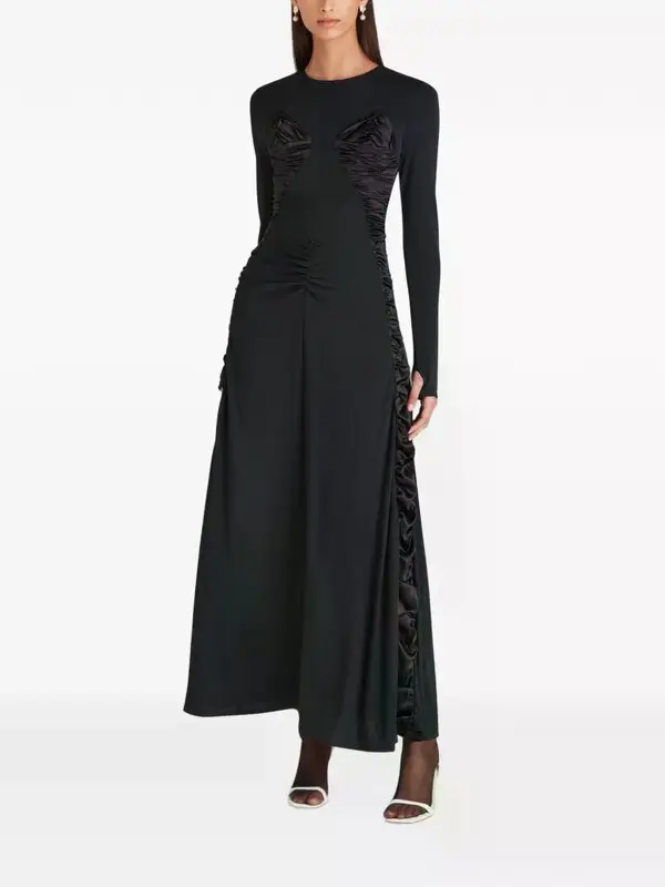 VIOLANTE NESSI Mengoni Ruched Maxi Dress
