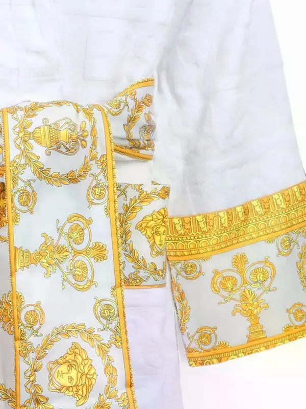 Versace I Love Baroque Logo-jacquard Bathrobe