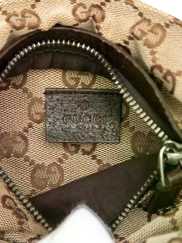 Gucci 2000-2015 Gg Canvas Double Pocket Belt Bag - Neutrals