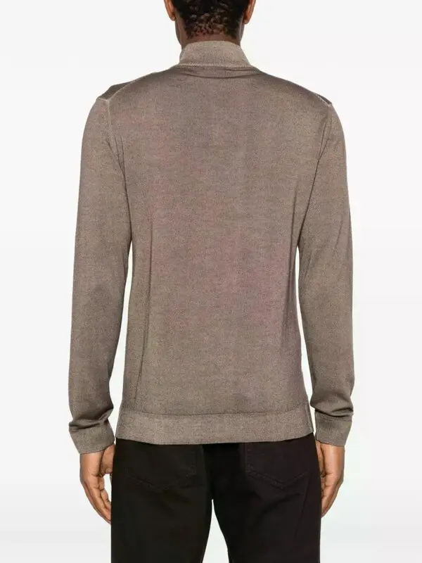 DANIELE FIESOLI Button-fastening High-neck Knit