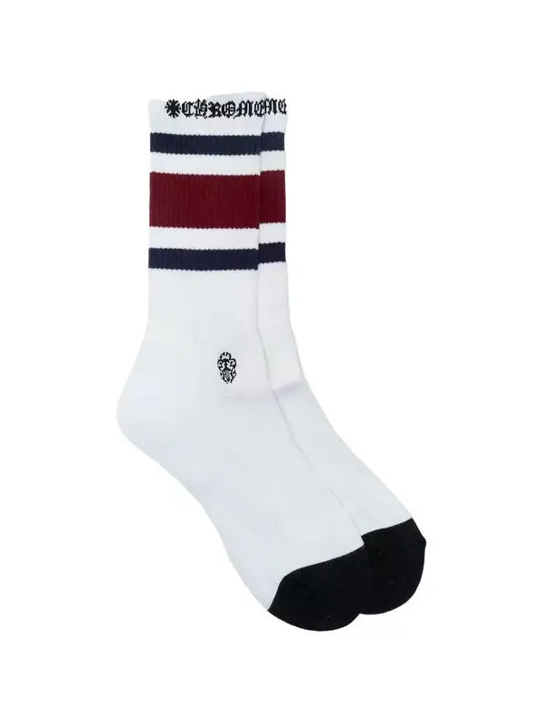 Chrome Hearts Logo Embroidered Crew Socks