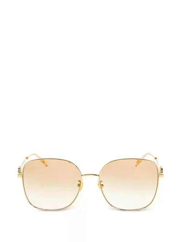 Valentino Garavani Tone Square Frame Sunglasses - Gold