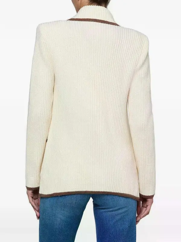 L'Agence Ranch Ribbed-knit Blazer