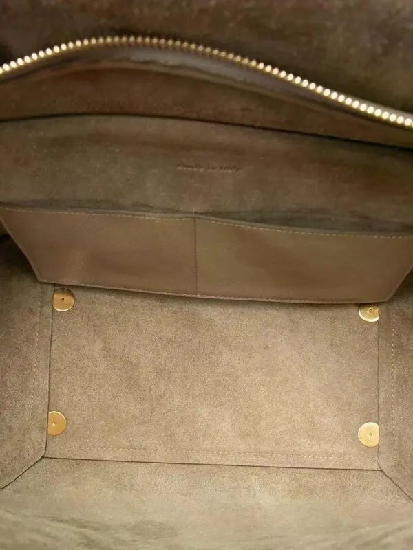 Celine Grained Calfskin Belt Bag Satchel - Neutrals