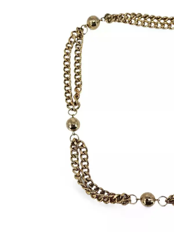 MADISON Double-chain Station Belt With Facet-cut Beads
