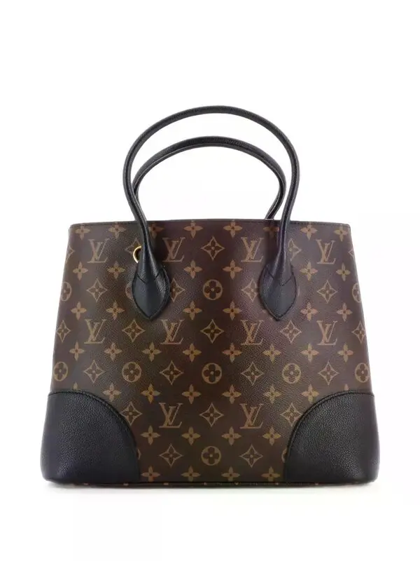 LOUIS VUITTON Flandrin Monogram Canvas And Leather Tote Bag - Black