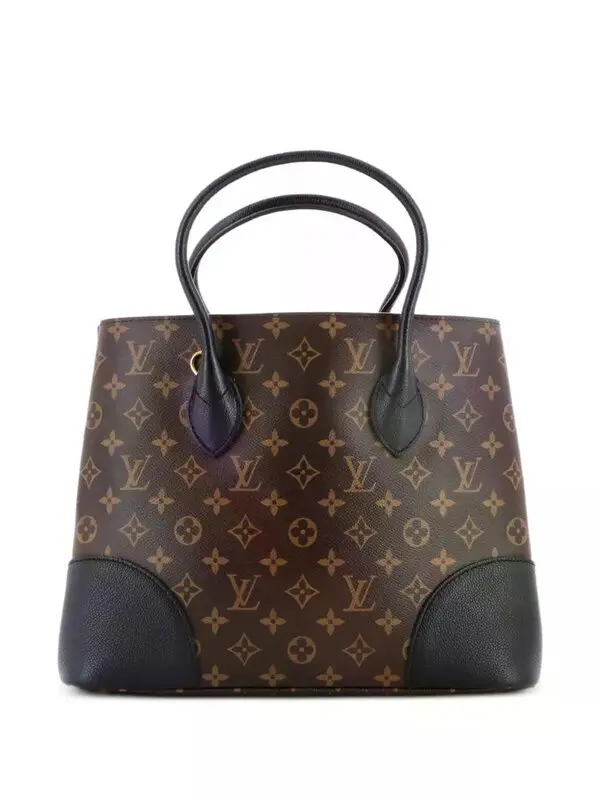 LOUIS VUITTON Flandrin Monogram Canvas And Leather Tote Bag - Black