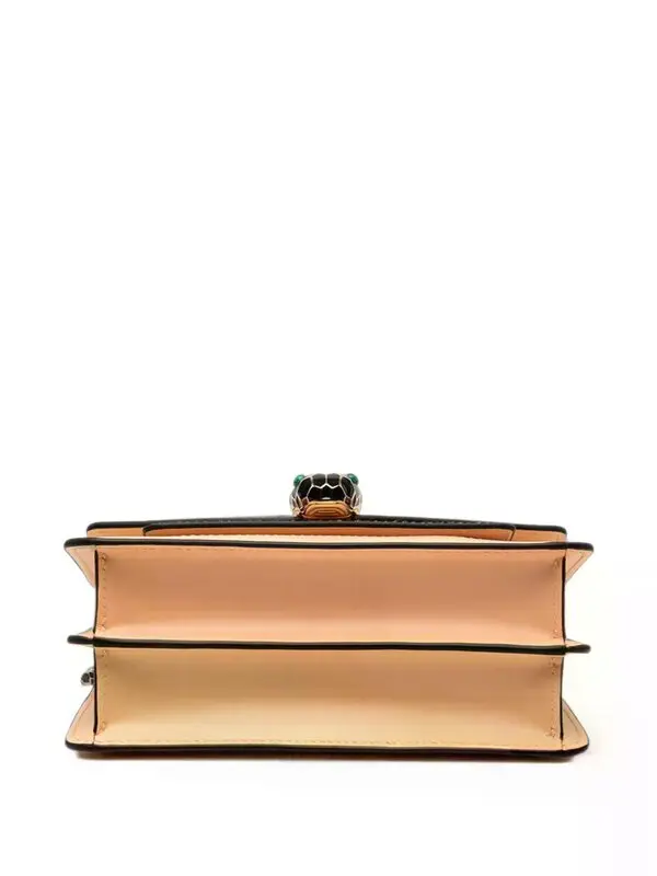 BVLGARI 2000-2026 Small Leather Serpenti Forever Chain Crossbody Bag