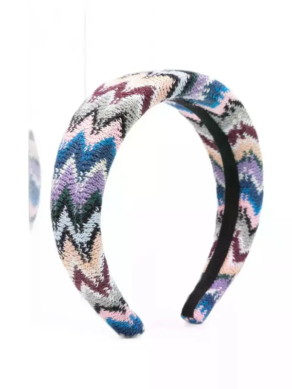 Missoni Zigzag-knit Padded Headband