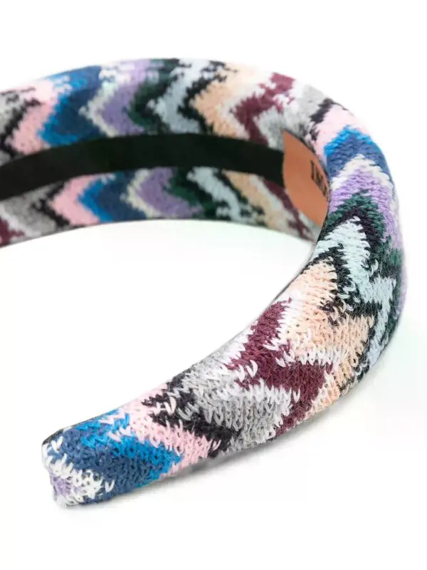 Missoni Zigzag-knit Padded Headband