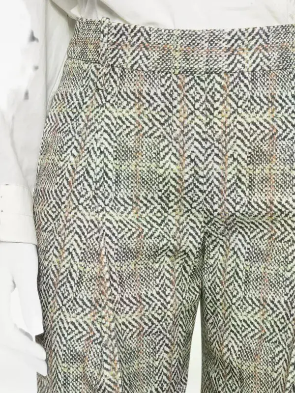 Ermanno Scervino Herringbone-pattern Palazzo Pants