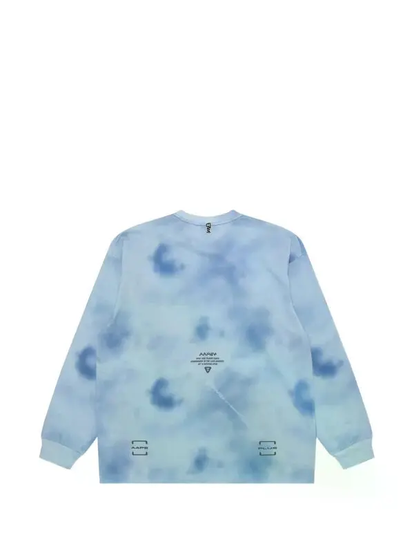 AAPE BY *A BATHING APE Tie-dye Graphic-print Long-sleeve T-shirt