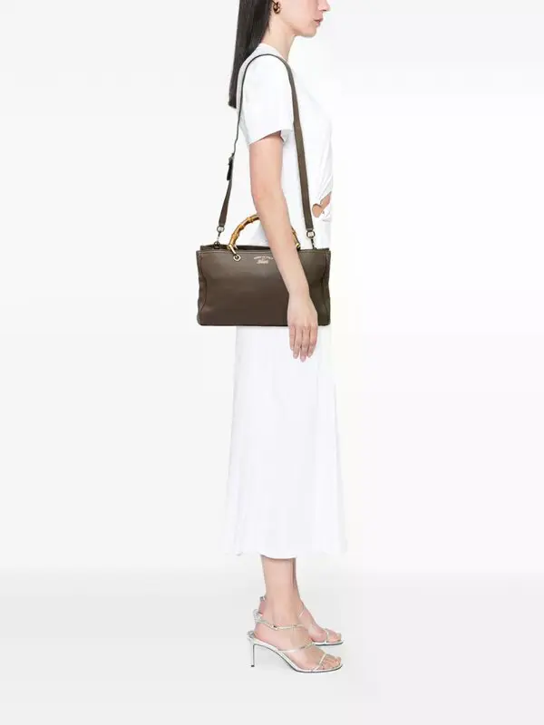 Gucci 2016-2026 Medium Calfskin Bamboo Shopper Satchel