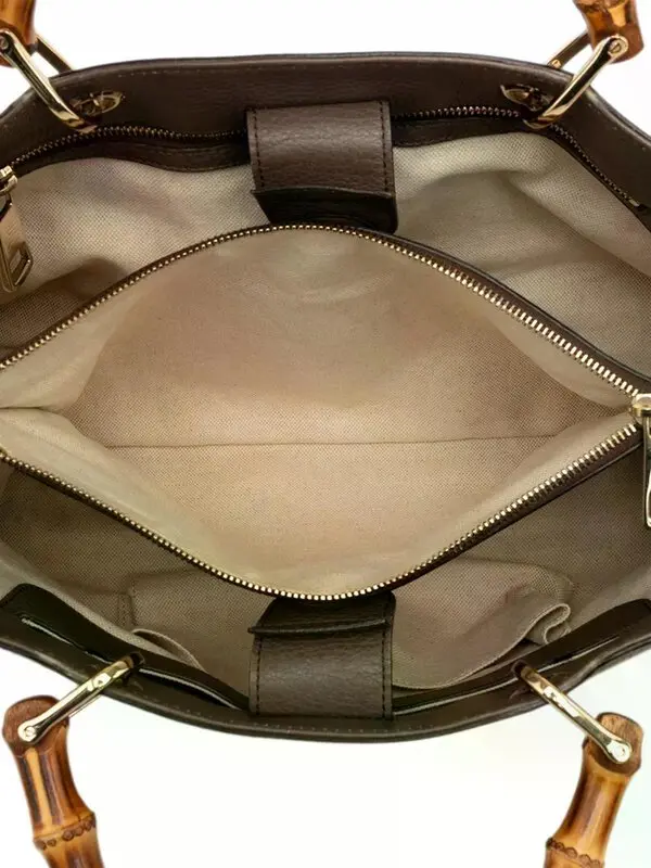 Gucci 2016-2026 Medium Calfskin Bamboo Shopper Satchel