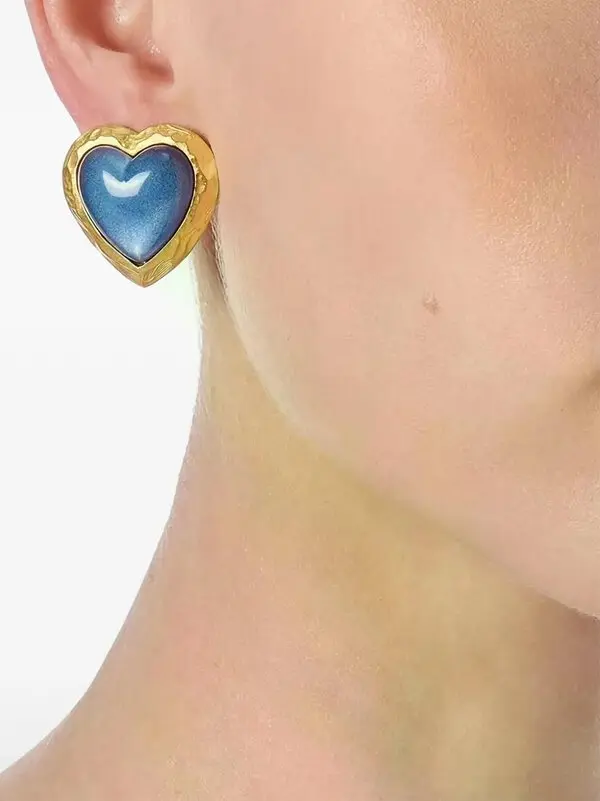 ANABELA CHAN Blueberry Heart Earrings