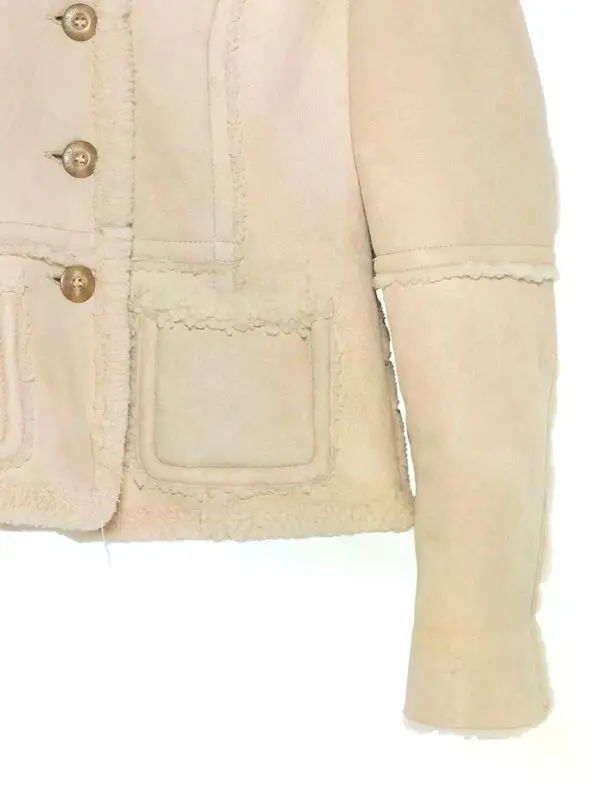 Dolce & Gabbana Shearling-trimmed Leather Jacket
