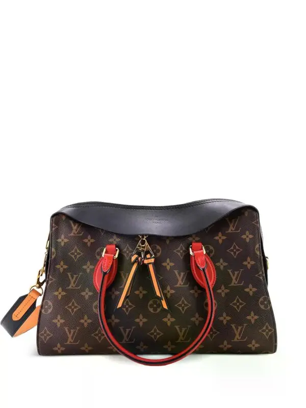 LOUIS VUITTON Monogram Canvas Tuileries Satchel - Red