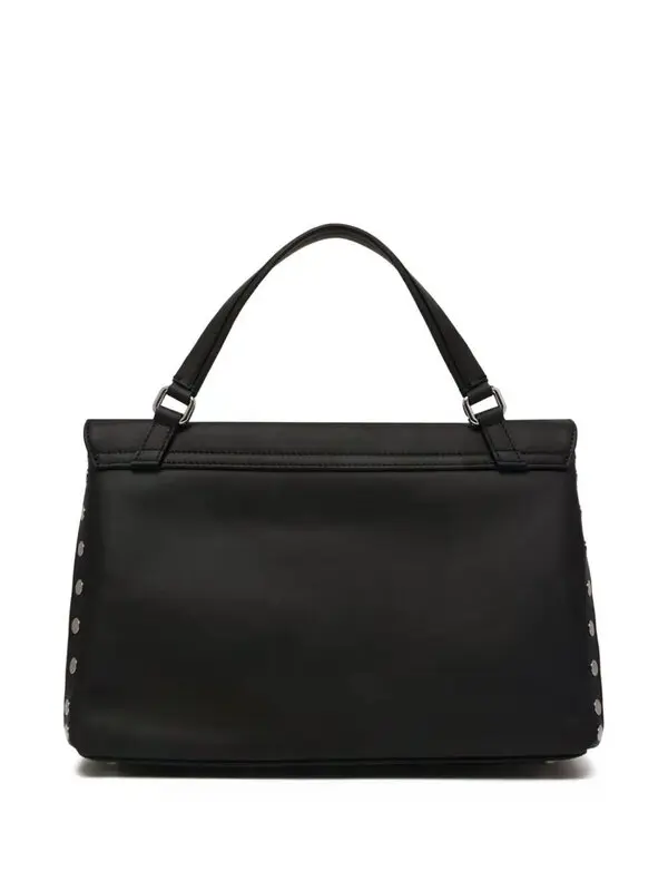 ZANELLATO Small Postina Stud-embellished Leather Tote Bag - Black