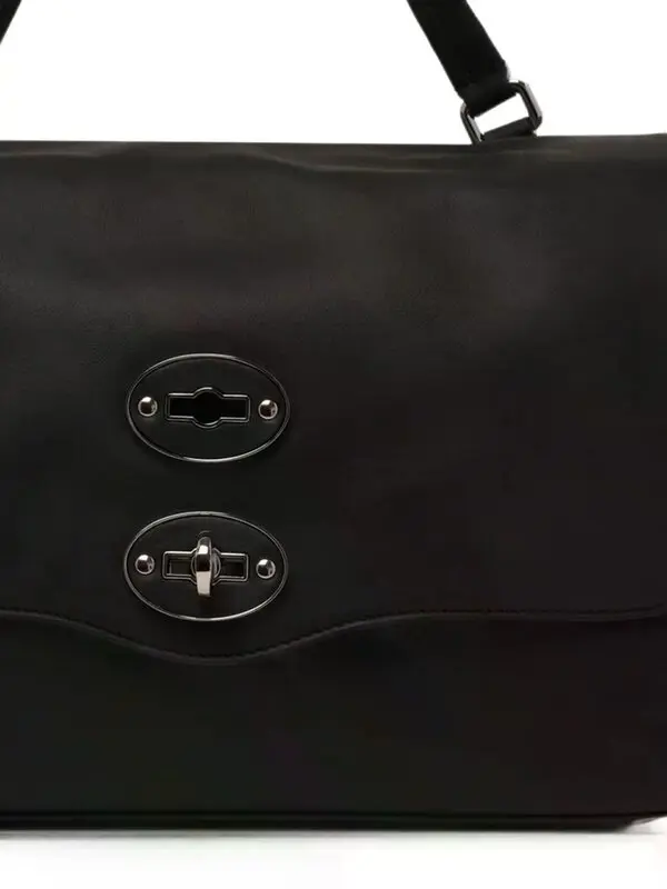ZANELLATO Small Postina Stud-embellished Leather Tote Bag - Black