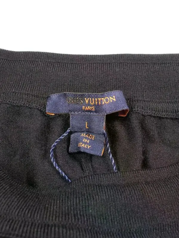 LOUIS VUITTON 2010s Monogram-trim Track Pants