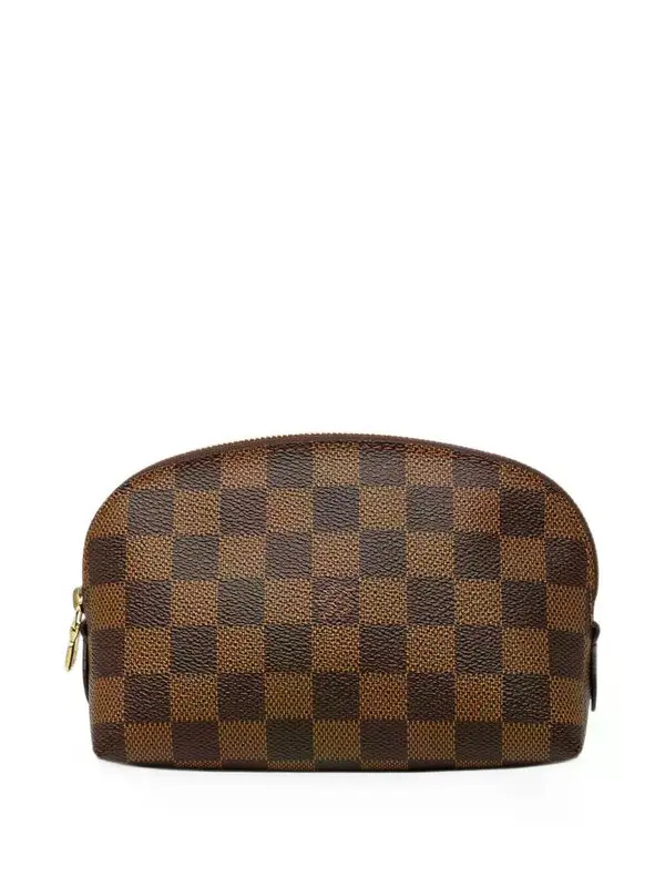 LOUIS VUITTON 2019 Damier Ebene Cosmetic Pm Pouch