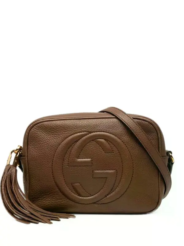 Gucci Calfskin Soho Disco Crossbody Bag - Brown