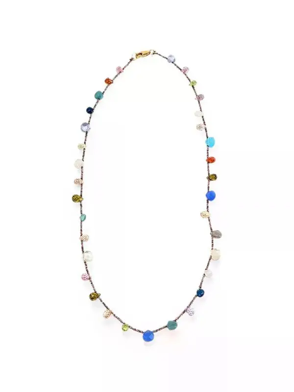 MADISON Gemstone-embellished Beaded Necklace