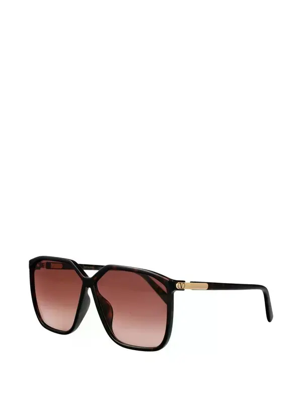 Valentino Garavani Vlogo Tortoiseshell-effect Sunglasses
