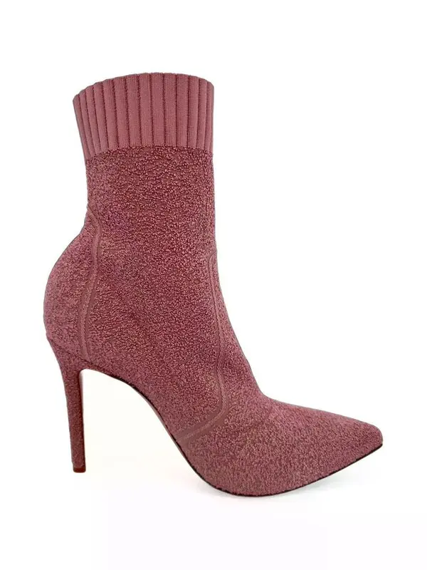 GIANVITO ROSSI Fiona Bouclé Knit Ankle Boots