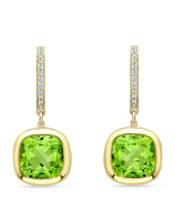 BOODLES Yellow Diamond And Peridot Dolce Vita Earrings - Gold