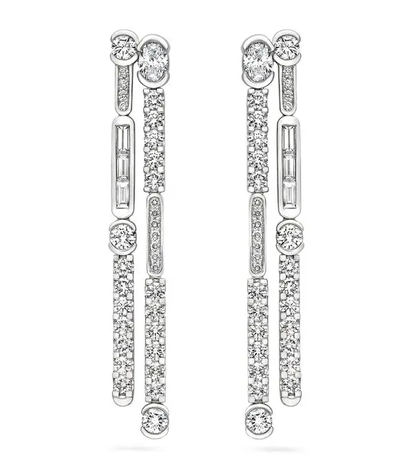 BOODLES Platinum And Diamond Play Of Light Drop Earrings