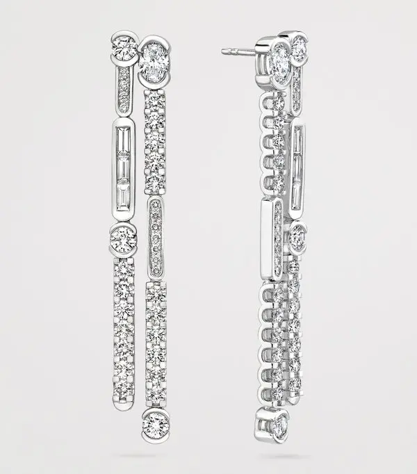 BOODLES Platinum And Diamond Play Of Light Drop Earrings