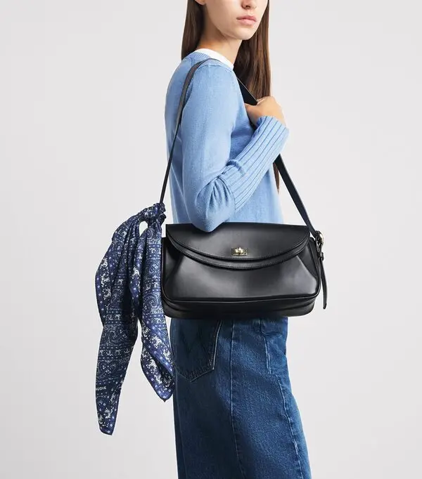 Claudie Pierlot Silk Paisley Scarf - Blue