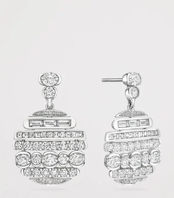 BOODLES Platinum And Diamond Play Of Light Drop Earrings