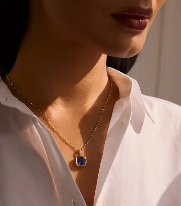 BOODLES Yellow Diamond And Tanzanite Dolce Vita Pendant