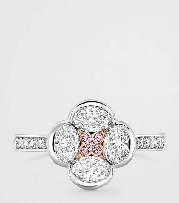 BOODLES Platinum And Diamond Posie Ring