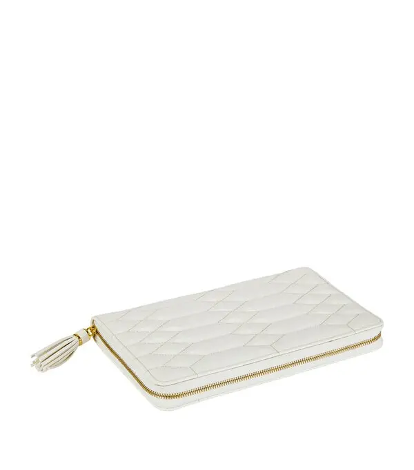Wolf Large Lauren Portfolio Jewellery Case - Beige