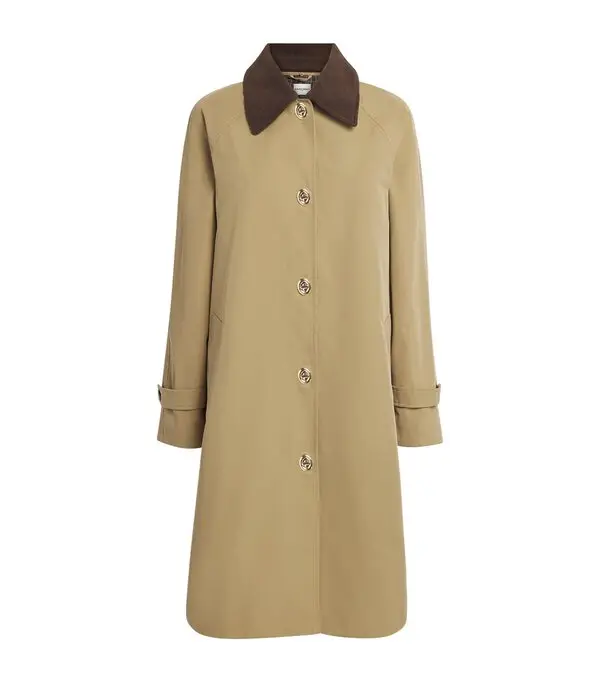 Claudie Pierlot Velvet-collar Trench Coat