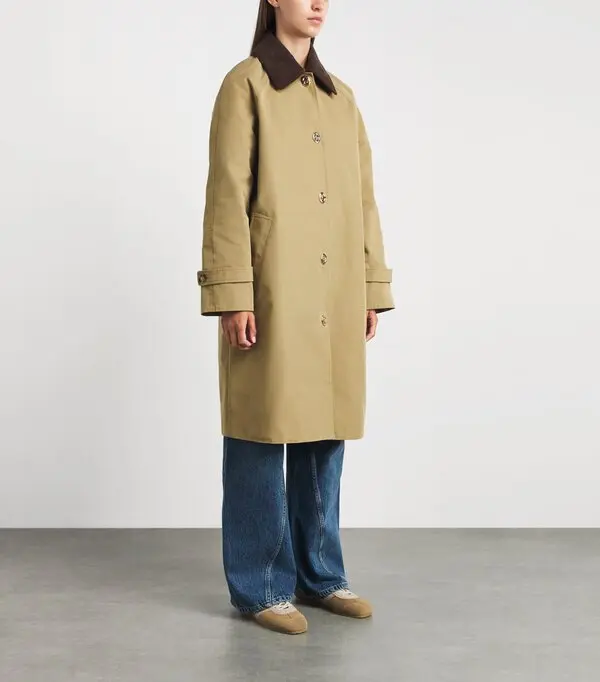 Claudie Pierlot Velvet-collar Trench Coat